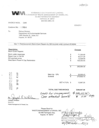 Waste Management Invoices | PDF