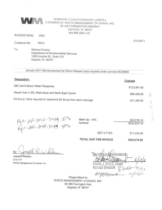 Waste Management Invoices | PDF