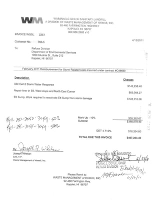 Waste Management Invoices | PDF