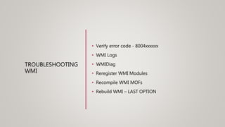 Understanding WMI | PPT