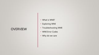 Understanding WMI | PPT