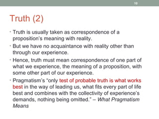 The Pragmatism of William James | PPT