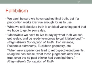 The Pragmatism of William James | PPT