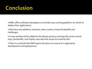 Wireless Markup Language | PPT