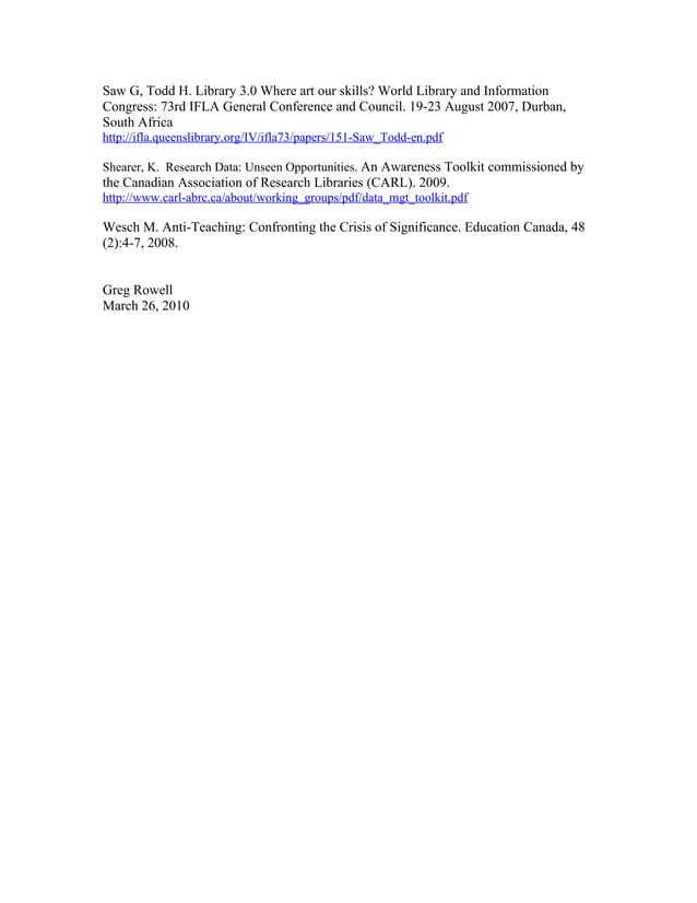 Wmla References | DOC