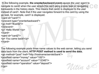 Quick Referance to WML | PPS
