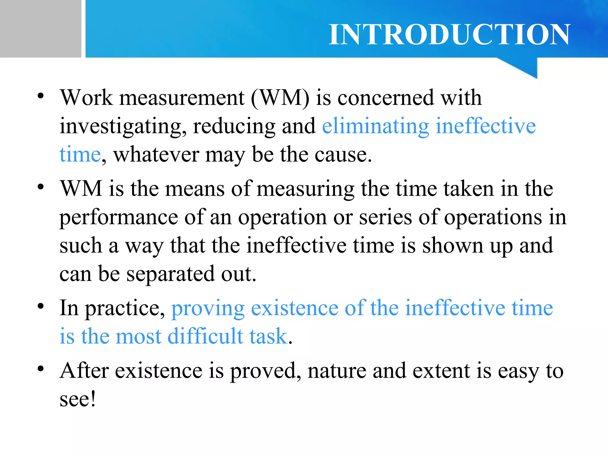 work measurement_operation management | PPT