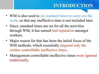 work measurement_operation management | PPT | Business | Business and ...