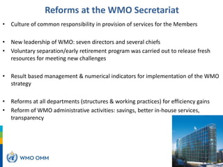 WMO UPDATE Secretary general Prof. Petteri Taalas | PPTX