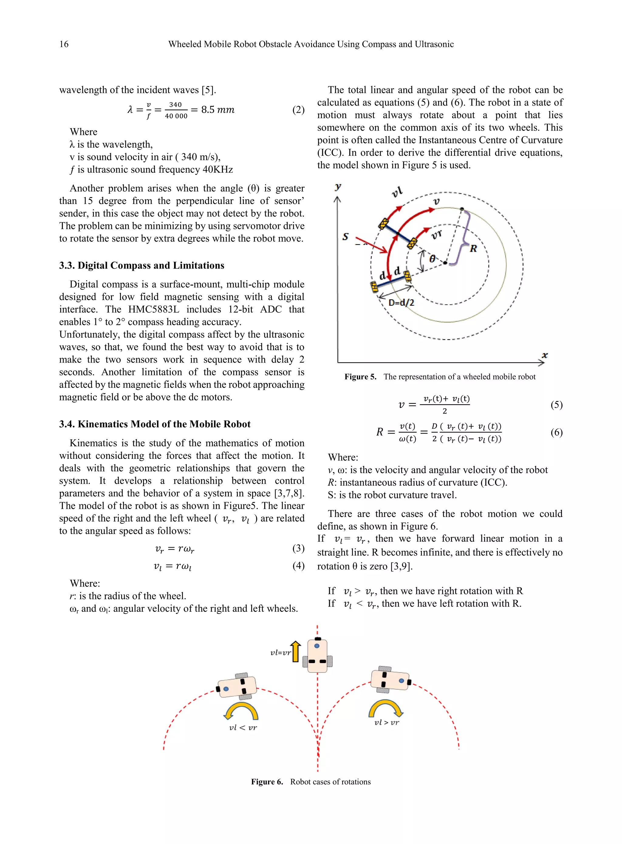 Wmr obstacle avoidance using compass and ultrasonic | PDF