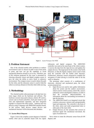 Wmr obstacle avoidance using compass and ultrasonic | PDF