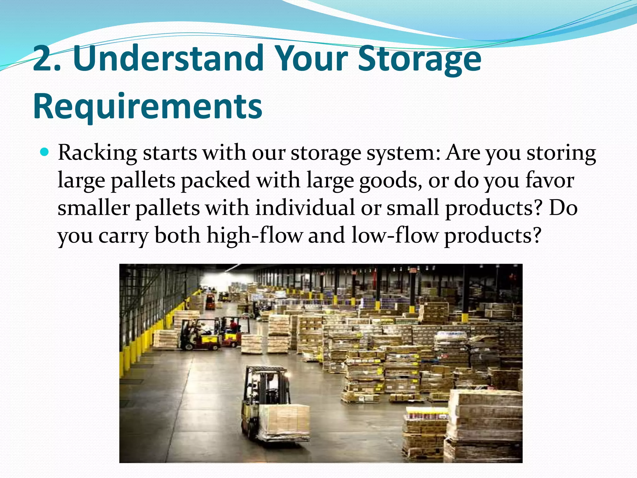 Warehouse system racking and mapping | PPTX