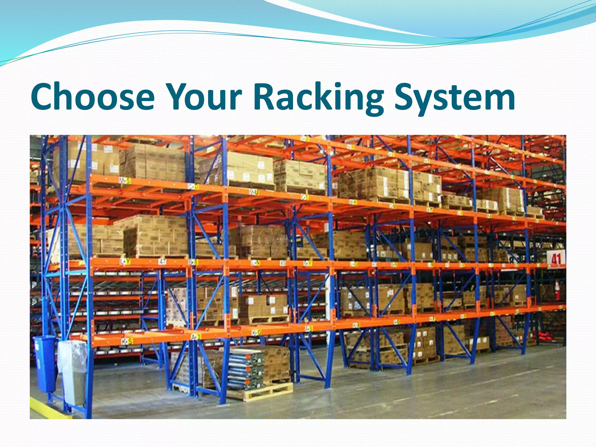 Warehouse system racking and mapping | PPTX