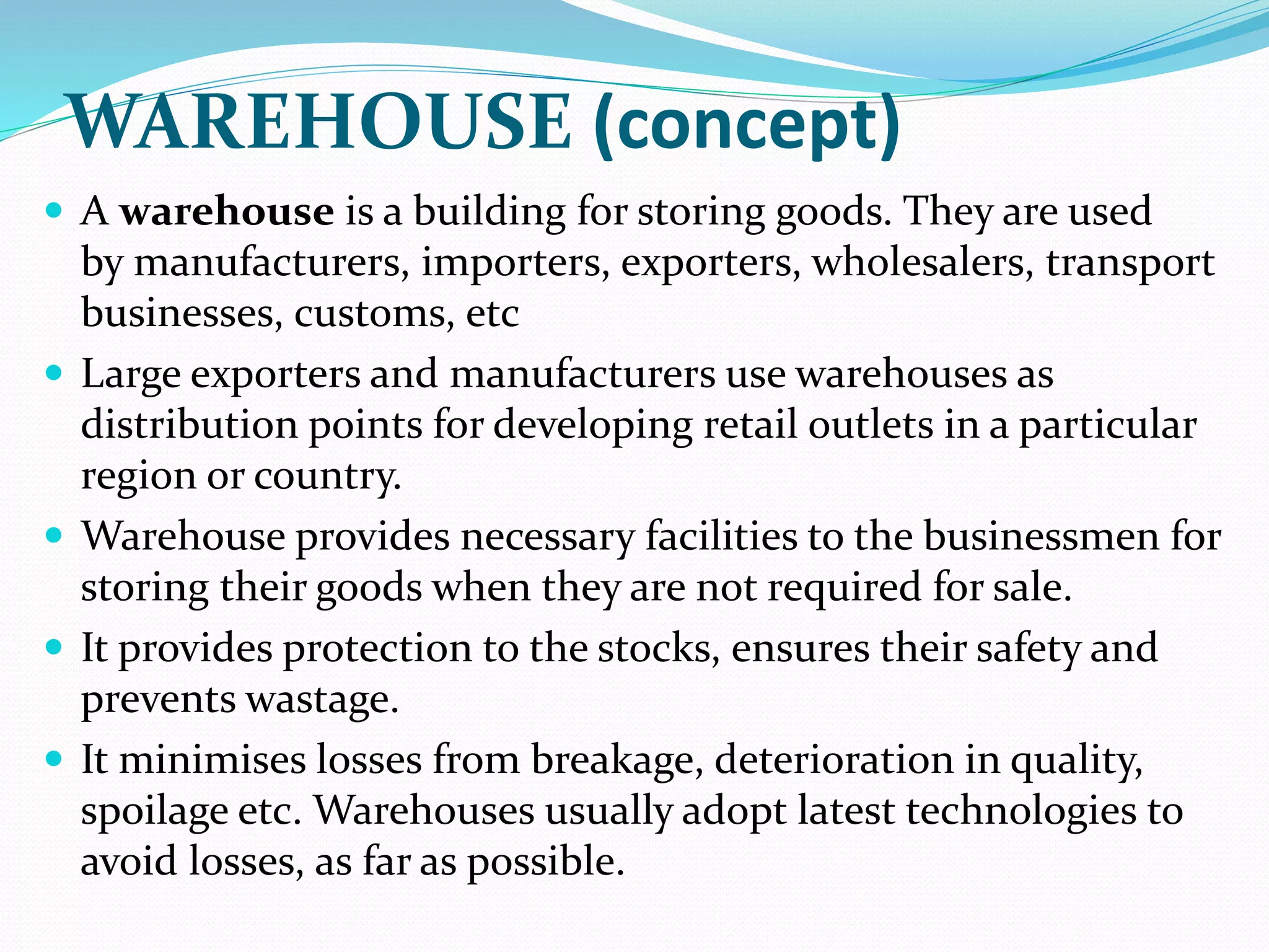 Warehouse system racking and mapping | PPTX