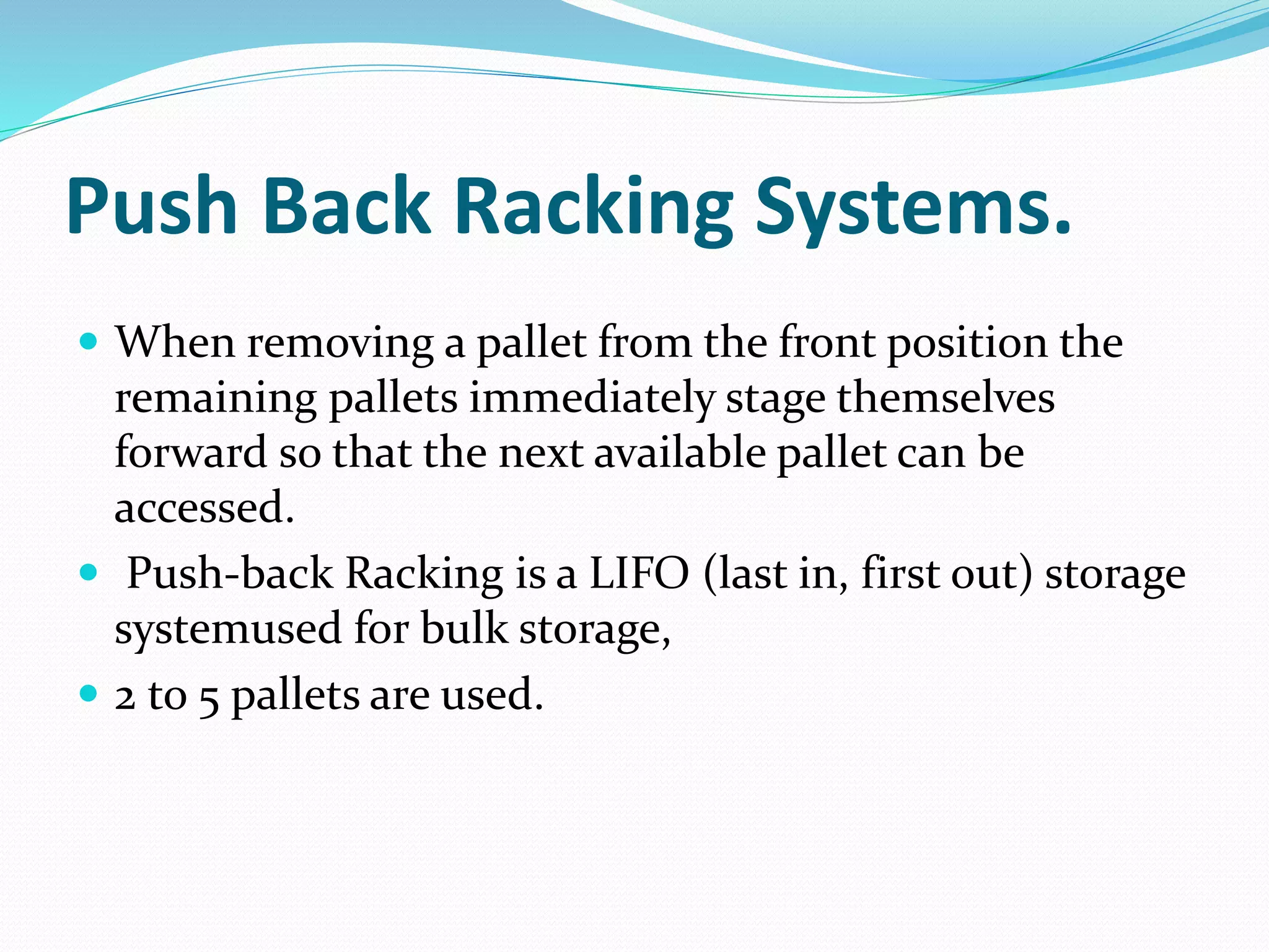 Warehouse system racking and mapping | PPTX