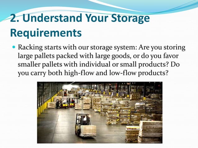 Warehouse system racking and mapping | PPTX