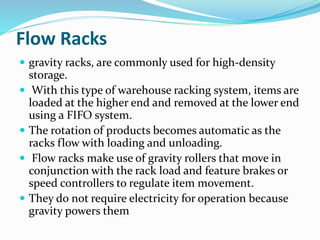 Warehouse system racking and mapping | PPTX