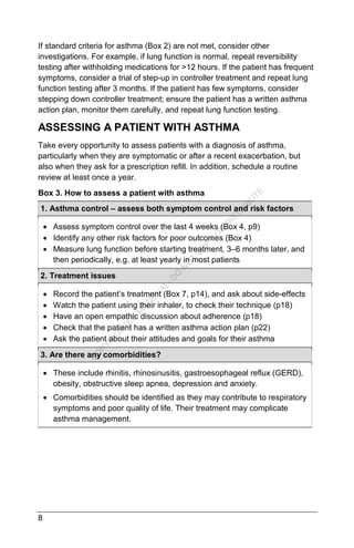 Pocket Guide for Asthma Management and Prevention (GINA 2017) | PDF