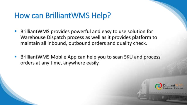 How to Improve Warehouse Dispatch Process Flow | PPTX | Logistics ...