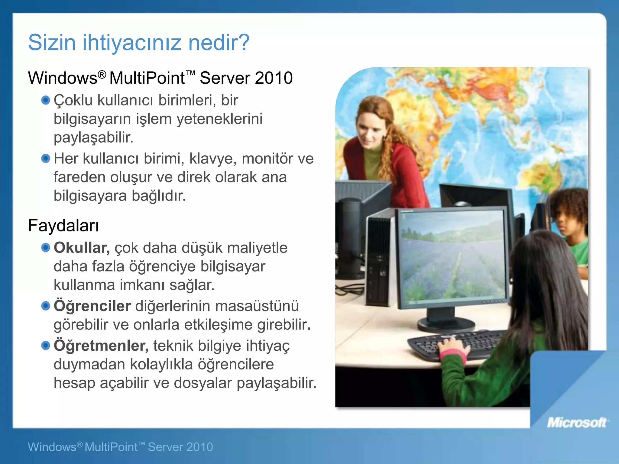 Windows MultiPoint Server 2010 | PPT