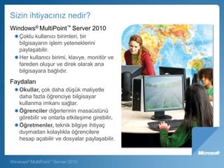 Windows MultiPoint Server 2010 | PPT