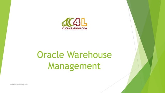 Introduction to Oracle WMS | PPTX