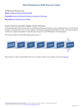6 Tips to Avoid a Failed Warehouse Management System (WMS) Implementation | PDF
