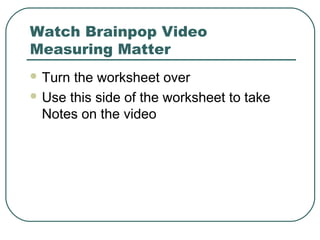 Wahiawa MS matter | PPT | Chemistry | Science