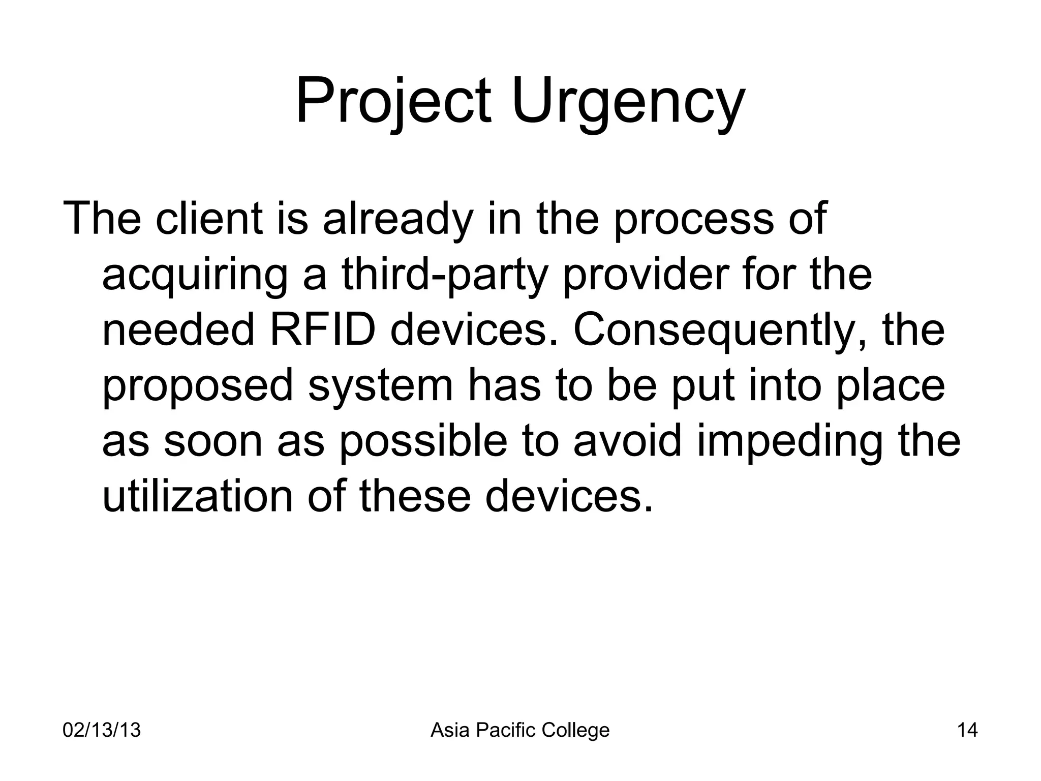 RFID on Warehouse Management System | PPT