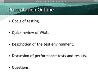Wms Performance Tests Map Server Vs Geo Server | PPT