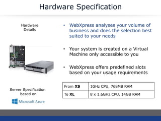 WebXpress Warehouse Management System | PPTX | Cloud Computing | Internet