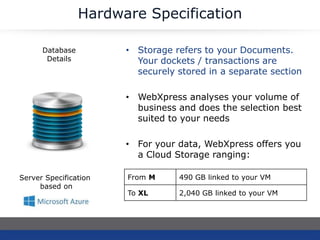 WebXpress Warehouse Management System | PPTX | Cloud Computing | Internet