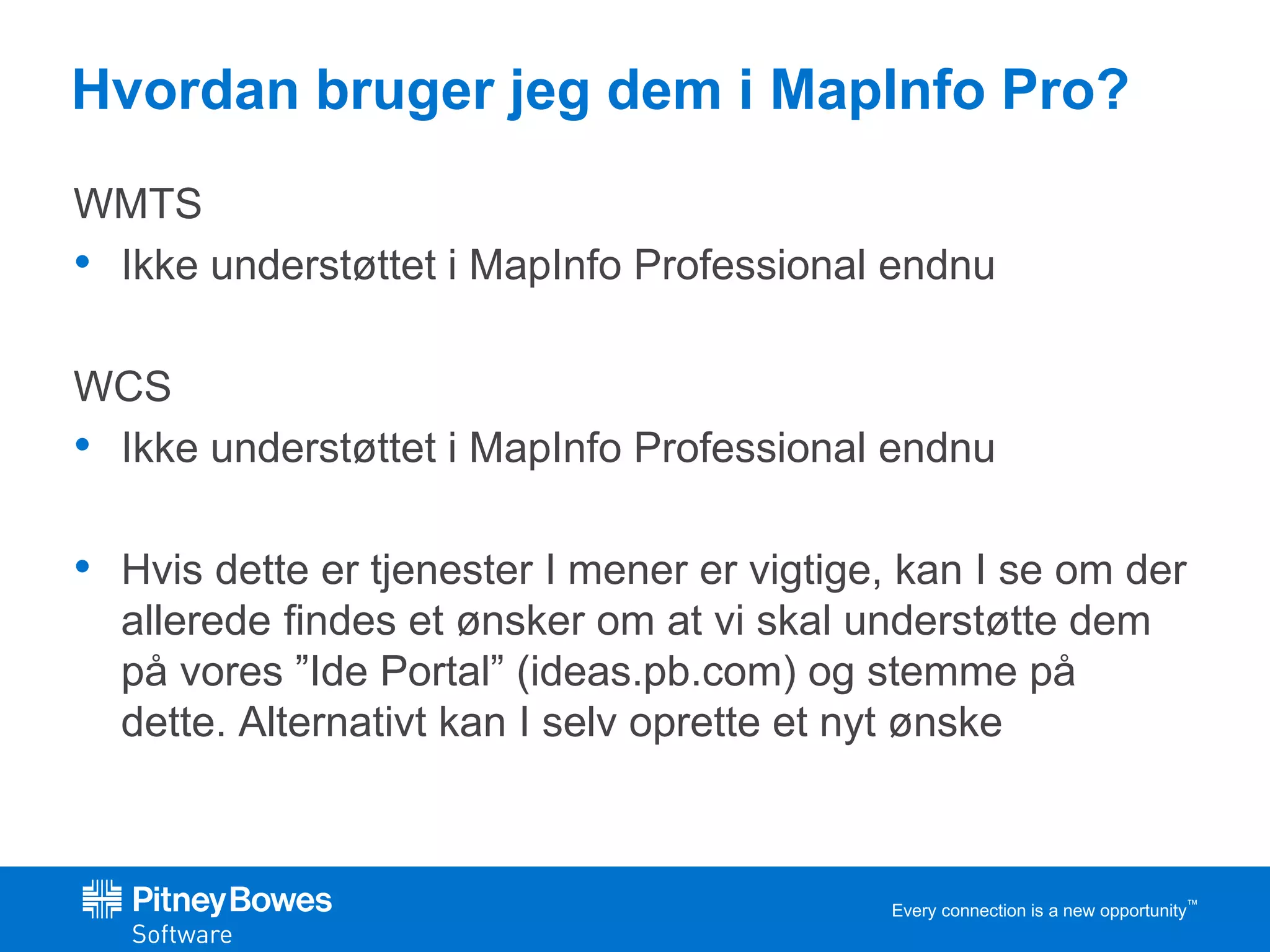 WMS, WFS og alle deres venner | PPT
