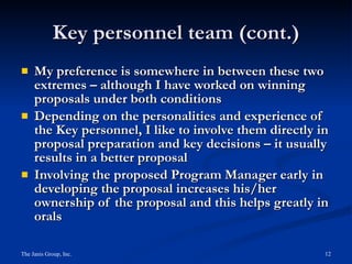 Effective Management of Large Proposals | PPT