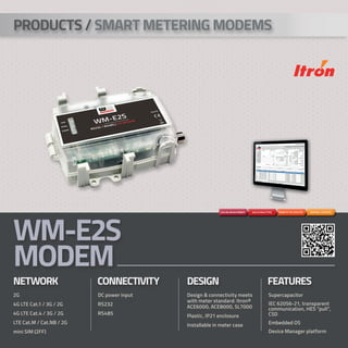 WM Systems Catalog: SMART METERING MODEMS | PDF