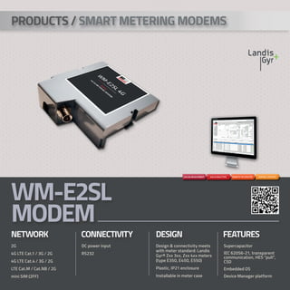 WM Systems Catalog: SMART METERING MODEMS | PDF