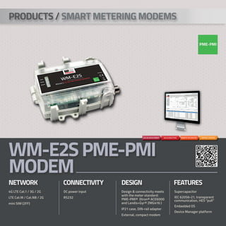 WM Systems Catalog: SMART METERING MODEMS | PDF