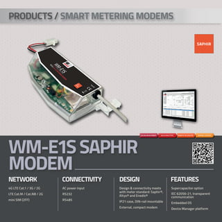 WM Systems Catalog: SMART METERING MODEMS | PDF