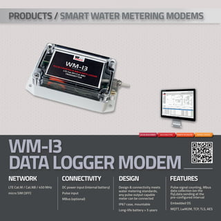 WM Systems Catalog: SMART METERING MODEMS | PDF