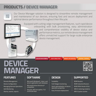 WM Systems Catalog: SMART METERING MODEMS | PDF