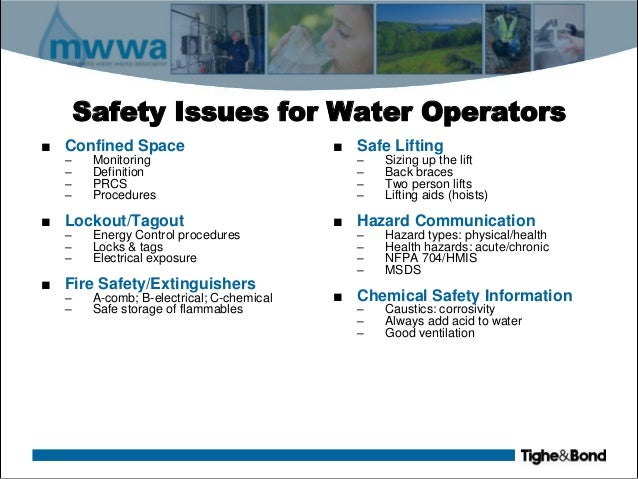 Safety for Water Treatment Plant Facilities