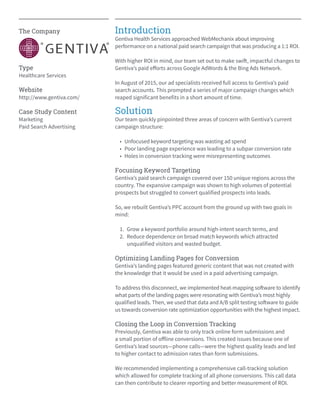 Gentiva Case Study | PDF