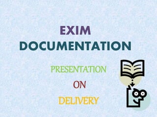 Export-Import Documentation | PPTX | Cruises | Travel Type