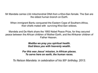 Mandela, Jesus and the Da Vinci Code | PPTX