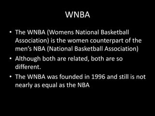 Wnba | PPTX