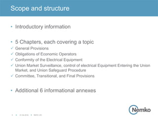 New LVD directive (2014/35/UE) | PPTX