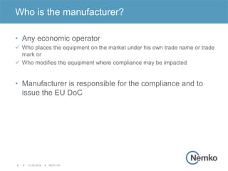 New LVD directive (2014/35/UE) | PPTX