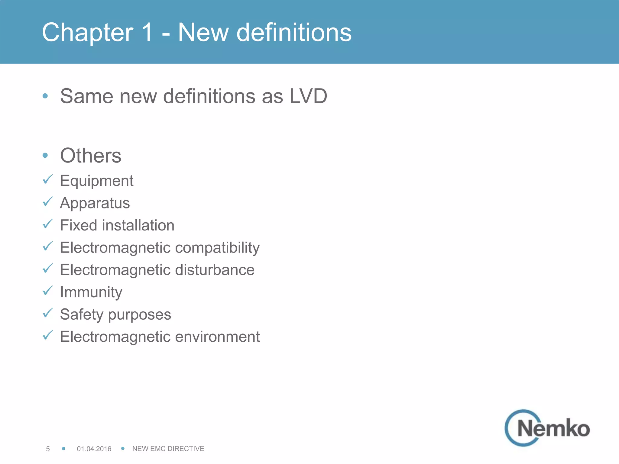 New EMC directive (2014/30/UE) | PPTX | Technology & Computing