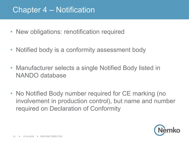 New EMC directive (2014/30/UE) | PPTX | Technology & Computing
