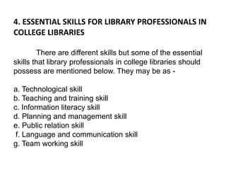 Wnl 130 essential skills for lib prof by sulakshi | PPTX